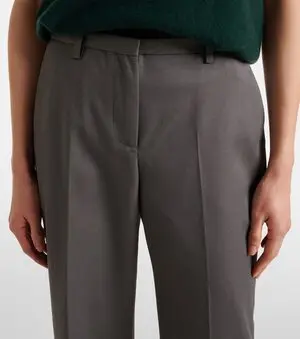 THE FRANKIE SHOP Lyra Flared Trousers - Green