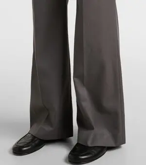THE FRANKIE SHOP Lyra Flared Trousers - Green