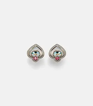 Marina B Popillia Gemstone And Diamond Earrings - Multicoloured