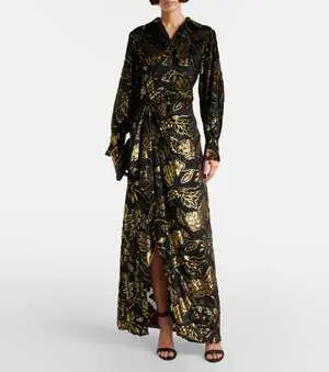 Simkhai Marzia Velvet Wrap Dress