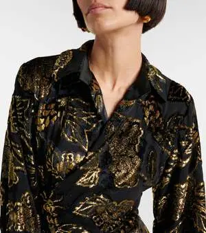 Simkhai Marzia Velvet Wrap Dress