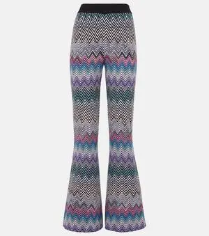 Missoni Zig Zag Flared Pants - Multicoloured
