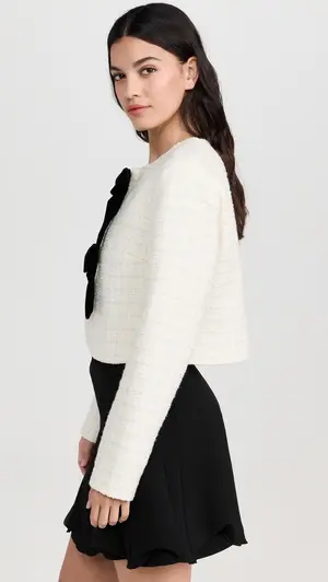 Line & Dot Kinzie Metallic Tweed Top
