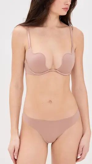 FLEUR DU MAL Le Stretch Micro U-plunge Bra - Tan