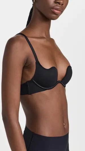 FLEUR DU MAL Le Stretch Micro U-plunge Bra - Black