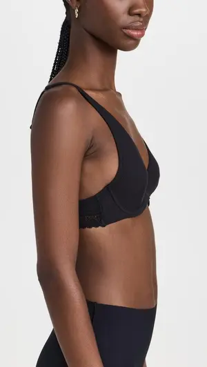 Simone Perele Eugenie Sheer Plunge Bra - Black