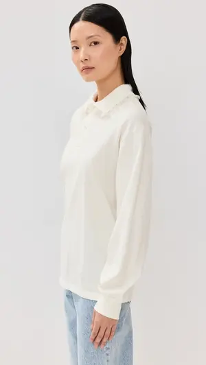 TANNER FLETCHER Cletus Lace-trimmed Polo Shirt