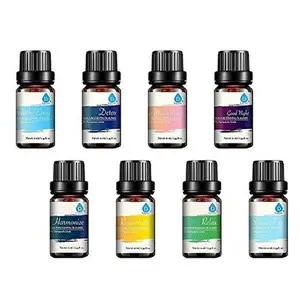 PURSONIC 8 Pack Of 100% Pure Essential Aromatherapy Oils - Multicolor