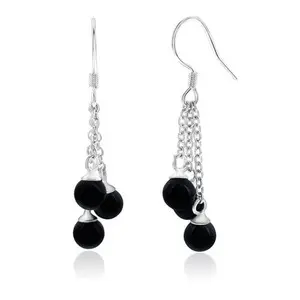 DONATELLO GIAN Name' Sterling Shell Pearl Earrings