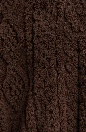 THREAD & SUPPLY Cable Stitch Fleece Jacket
