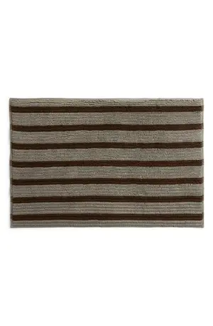 PARACHUTE Resort Stripe Percale Sham Set Moss With Java