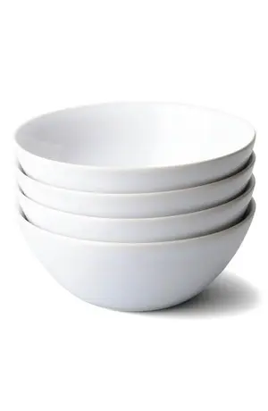 FABLE The Breakfast Set Of 4 Bowls - Pearl White