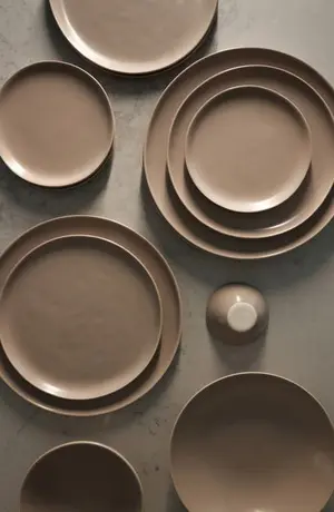 FABLE The Dinner Set Of 4 Plates - Desert Taupe