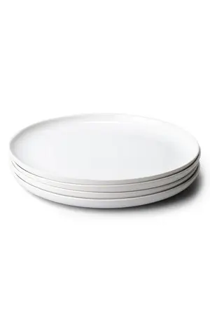 FABLE The Dinner Set Of 4 Plates - Pearl White