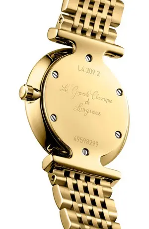 LONGINES La Grande Classique Bracelet Watch With Diamonds - Gilt