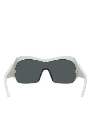 Givenchy Geometric Shield Sunglasses - White/smoke
