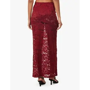 4TH & RECKLESS Emelda Stretch-lace Maxi Skirt