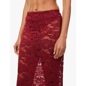 4TH & RECKLESS Emelda Stretch-lace Maxi Skirt