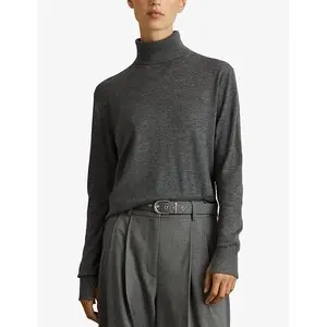 REISS Macy Wool Turtleneck Jumper