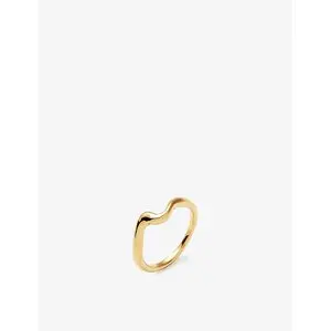 MISSOMA Molten Wave 18ct -plated Sterling Silver Ring - Gold