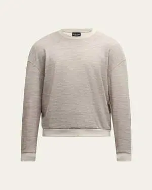 Giorgio Armani Pique Wool-blend Sweater