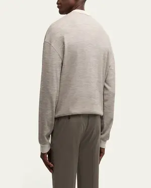 Giorgio Armani Pique Wool-blend Sweater