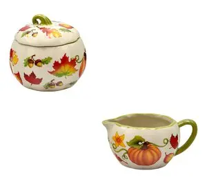 TEMP-TATIONS Seasonal 2-piece Cream And Sugar Set - One-color