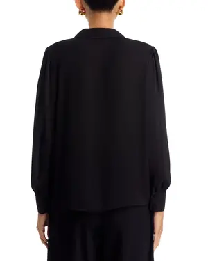 T Tahari Button Up Blouse - Black