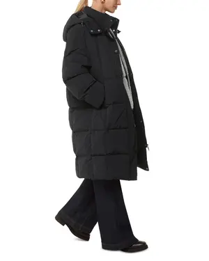 Whistles Una Puffer Coat - Black