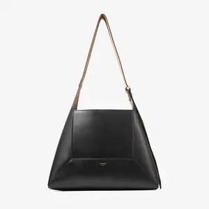 JIMMY CHOO Diamond Hobo Medium Shoulder Bag - Black