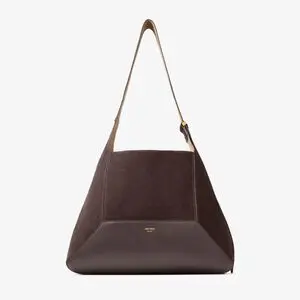 JIMMY CHOO Diamond Hobo Medium Suede Shoulder Bag