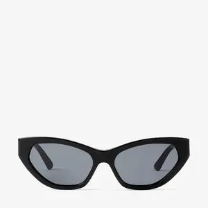 JIMMY CHOO Leyla Cat Eye Sunglasses - Black