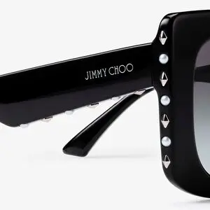JIMMY CHOO Delphie Butterfly Sunglasses - Black