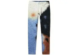 Givenchy Distressed Straight Leg Jeans - Multicolor