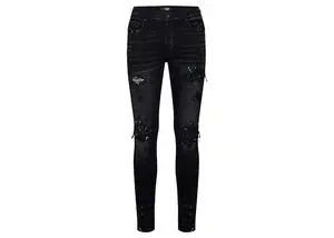 Amiri Mx1 Distressed Skinny Jeans - Black