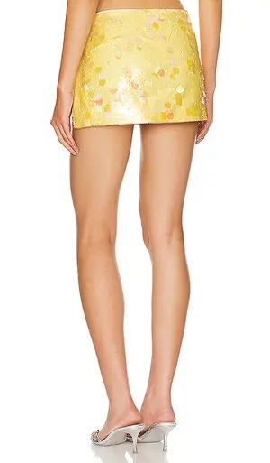 GUIZIO Low Rise Paillette Skirt