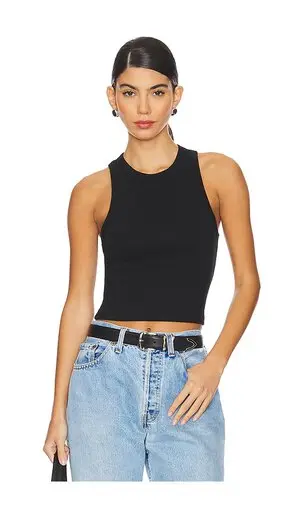 Sold Out NYC The Cropped Not So Basic Tank - Black