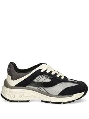 Emporio Armani Panelled Sneakers - Black