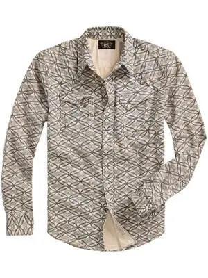 Ralph Lauren Allen Westrn-long Sleeve-sport Shirt