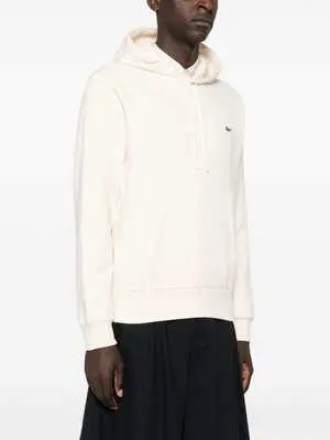 Lacoste Crocodile-logo Hoodie - Neutrals