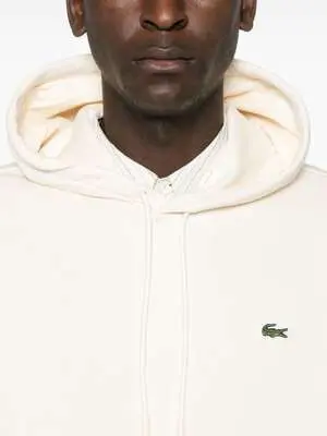Lacoste Crocodile-logo Hoodie - Neutrals