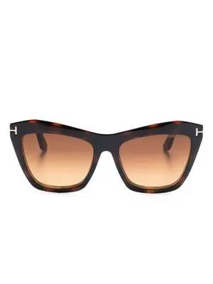 TOM FORD Butterfly Sunglasses - Brown