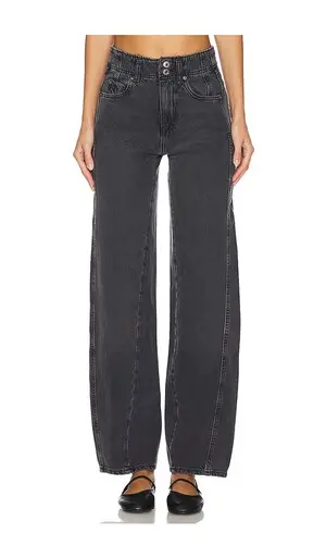 Free People Aster Straight-leg Jeans - Asteroid