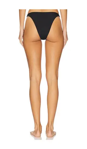 L*Space Leilani Mid Rise Bikini Bottom - Black & Cream