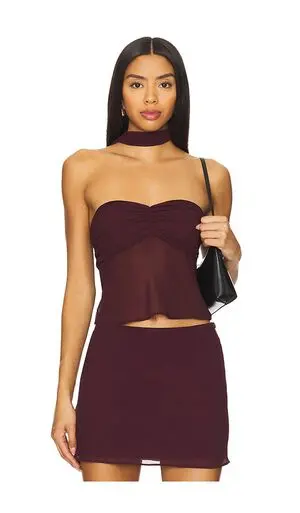 LOVERS AND FRIENDS Mariah Top - Wine Red