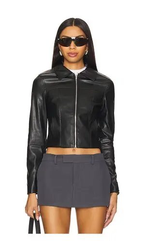 Superdown Haydenn Faux Leather Jacket