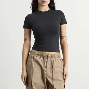 SKIMS Cotton Jersey T-shirt - Soot