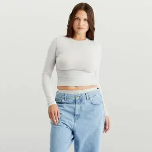 SKIMS Cotton Jersey Long Sleeve T-shirt