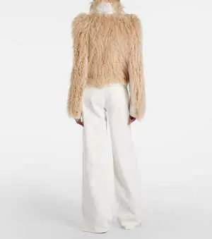 Dries Van Noten Faux Fur Jacket