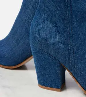 GIANVITO ROSSI Keinna 85 Denim Ankle Boots